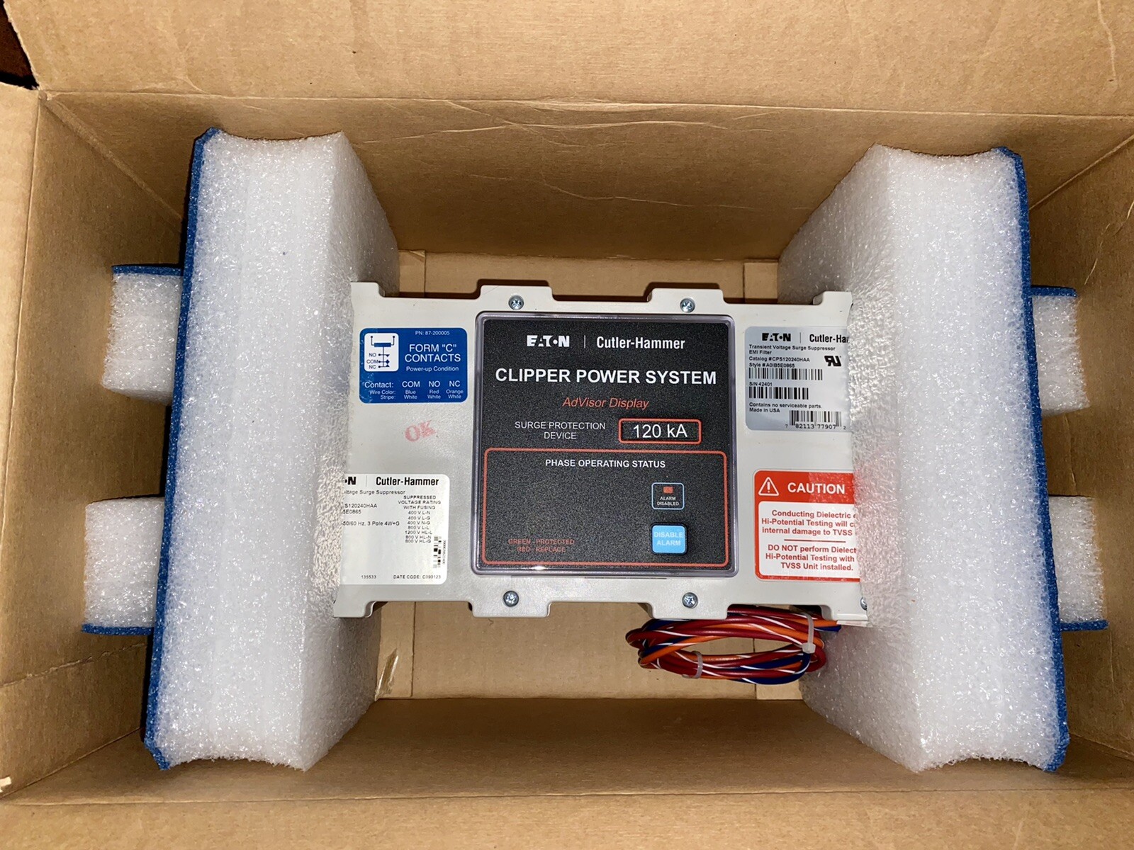 New CUTLER-HAMMER CPS120240HAA 240V 30A Clipper Power System Surge ...