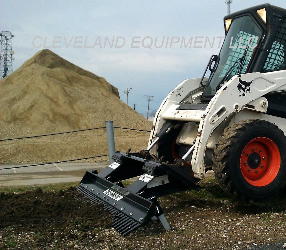 84" LOEGERING ELIMINATOR LANDSCAPE RAKE ATTACHMENT Skid-Steer Track ...