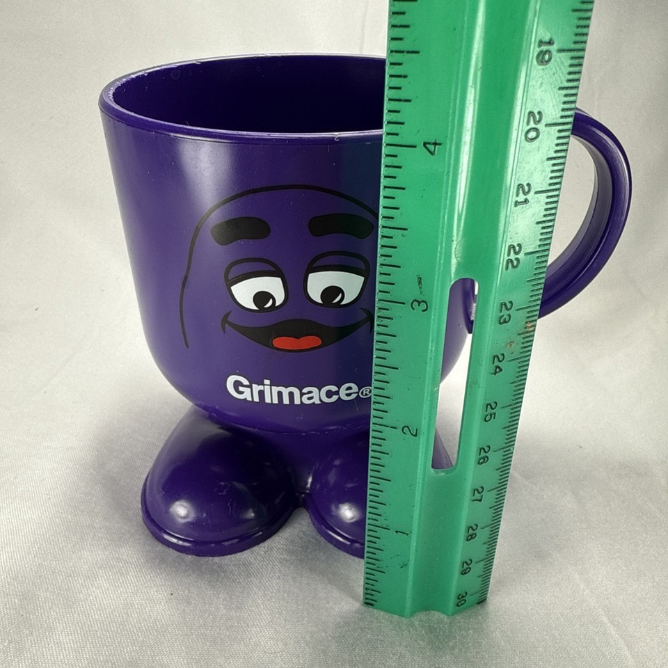 Vintage McDonald's Grimace Cup Purple Plastic Footed Fast Food ...