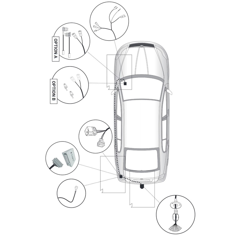 BRINK AHK für Skoda Octavia Limousine 20-24 starr + 13-pol JAEGER ES ...