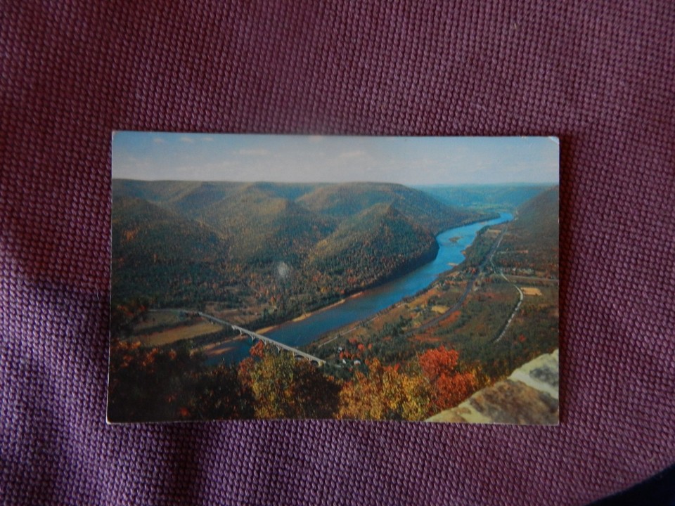 Vintage Postcard PENNSYLVANIA, Hyner Lookout looking toward North Bend ...