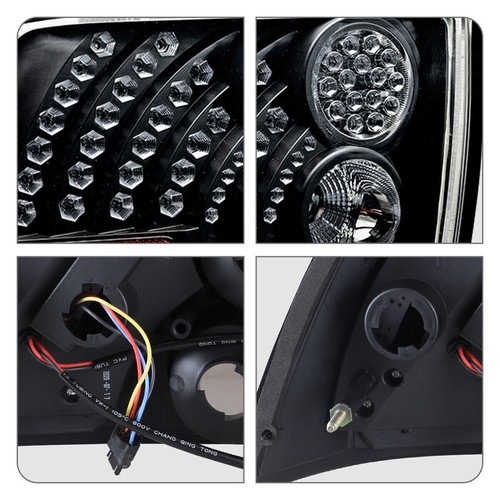 Replacement LED Tail Lights For 99-04 Ford Mustang Rear Lamps Black ...