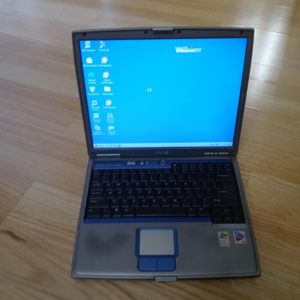 Dell Inspiron 600M vintage laptop computer, 40GB HD, Windows 98 SE | eBay
