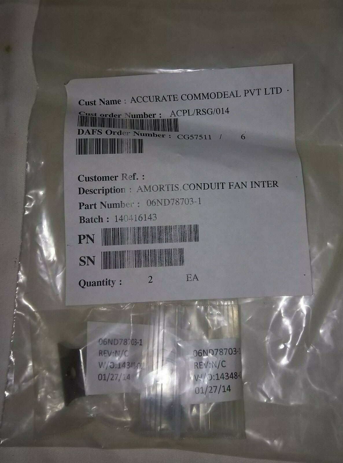 Dassult Aviation 06ND78703-1 BUMPER INNER CORE COWL AMORTIS For ...