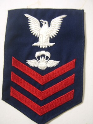 USCG RATING BADGE MALE - AVIATION SURVIVAL TECHNICIAN AST1 PO1 :K6 | eBay