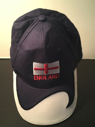 Navy Blue Ball Cap adjustable size embroidery flag + ENGLAND new | eBay