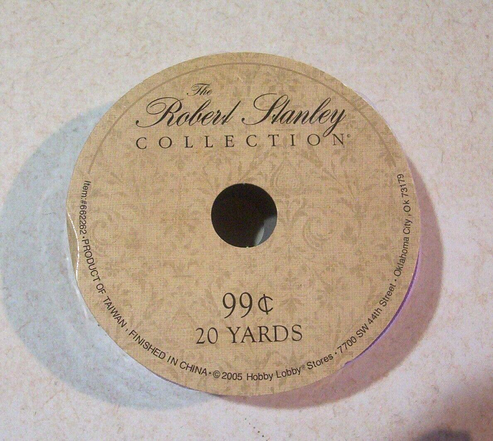 The Robert Stanley Collection Lavender Satin 3/8" Ribbon 20 Yards Hobby Lobby | eBay