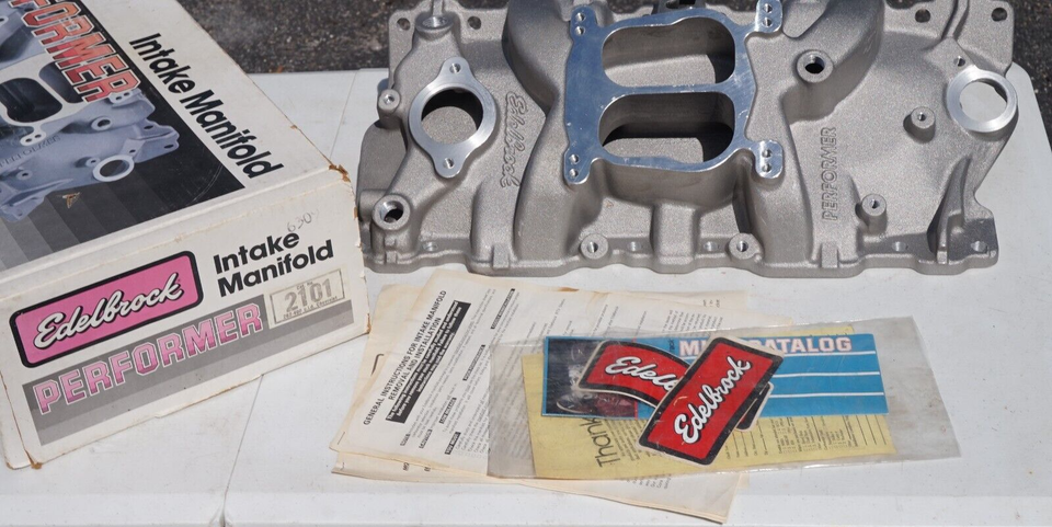 Edelbrock 2101 Performer Intake Manifold New in Box w/ Paperwork | eBay