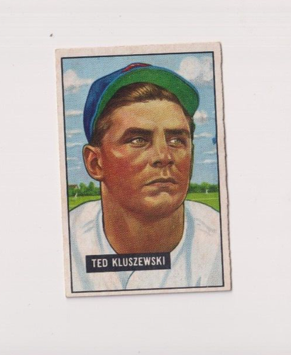 TED KLUSZEWSKI 1951 BOWMAN BASEBALL VINTAGE CARD #143 CINCINNATI REDS ...