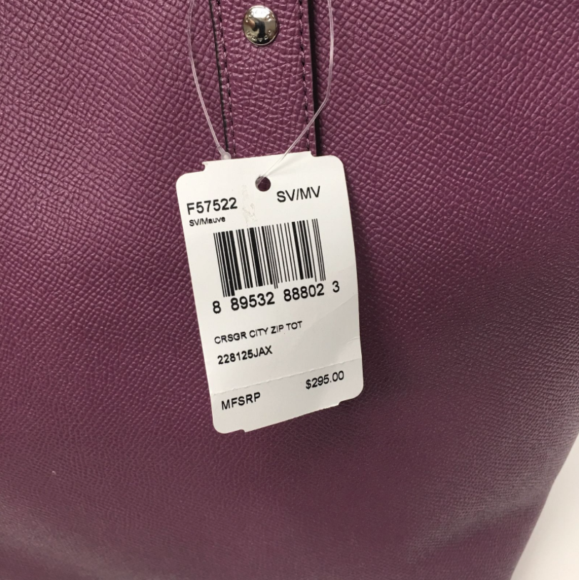 NEW Coach Crossgrain Leather City Zip Tote F58846 F294887 F57522 F38161 ...