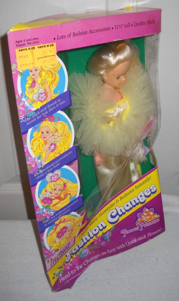 #6244 NRFB Vintage Creata Flower Princess Instant Fashion Changes Doll ...