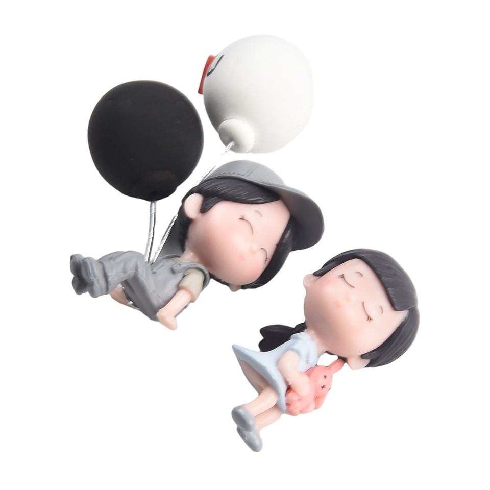Car Dashboard Decor Figure Ornament Sweet Accessories Cartoon Interior ...