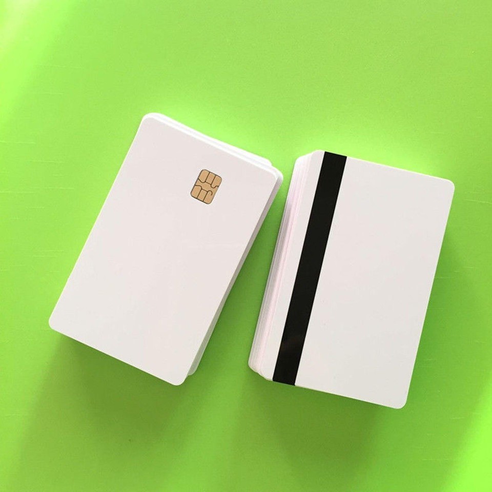 10Pcs Blank Smart Card Sle4442 Chip+Magnetic Strip Hico 3 track ...