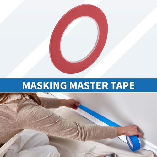 Painters Tape Easy Removal 0.1 Inches x 52.5 Yards Masking Master Tape Red 656320480734| eBay