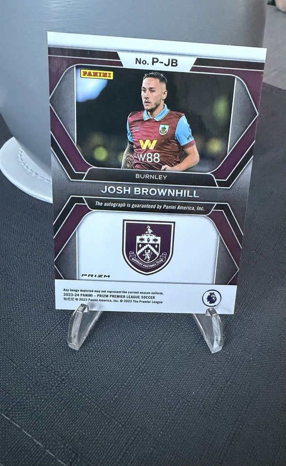 2023-24 Panini Prizm Premier League Josh Brownhill Penmanship Choice ...