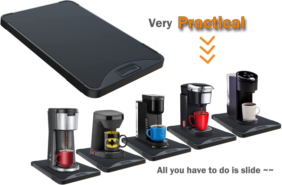 Appliance Rolling Tray, Coffee Maker Slider, coffee pull out tray ...