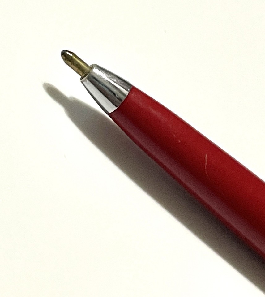 Vintage Paper Mate Double Heart Ballpoint Pen Red & Chrome | eBay