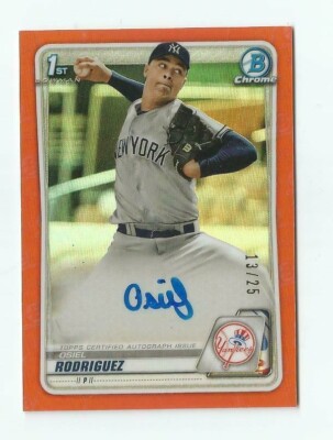 Osiel Rodriguez 2020 Bowman Chrome Auto 13/25 | eBay
