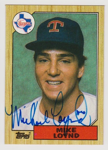 Mike Loynd 1987 Topps #126 Autographed Signed Rangers | eBay