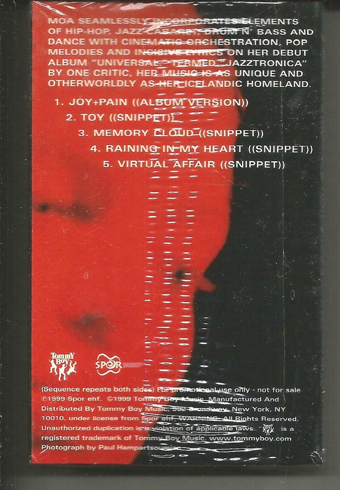 MOA Joy w/ SNIPPETS SAMPLER 1998 PROMO DJ Cassette Tape Single ...