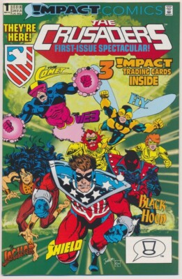 The Crusaders #1 Comic Book - Impact Comics! Trading Cards Inside! | eBay