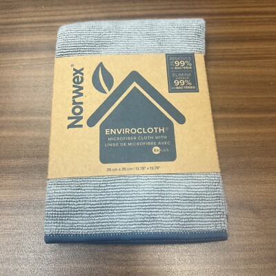 Norwex EnviroCloth with BacLock - Graphite w/ Denim Trim 13.78"x13.78 ...