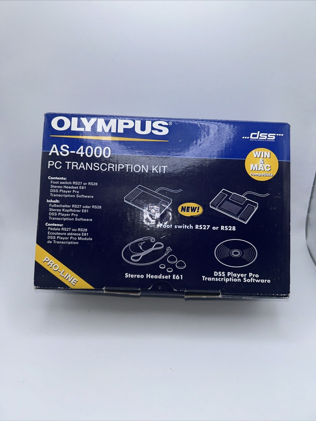 Olympus AS-4000 and AS-5000 Transcription Kit - AS4000 w/Foot Control ...