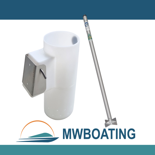 Burley Bucket W/ Stainless Steel Transom Mount & Aluminium Muncher ...