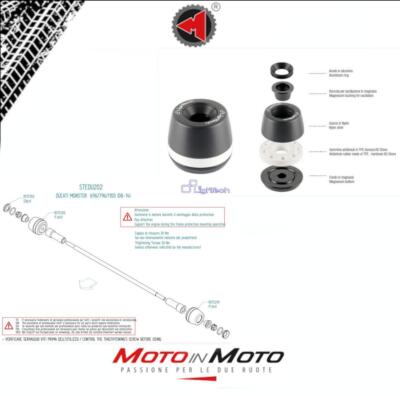 Sturzpads Frame-Regler LighTech für Ducati Hypermotard 821 2013 2014 ...