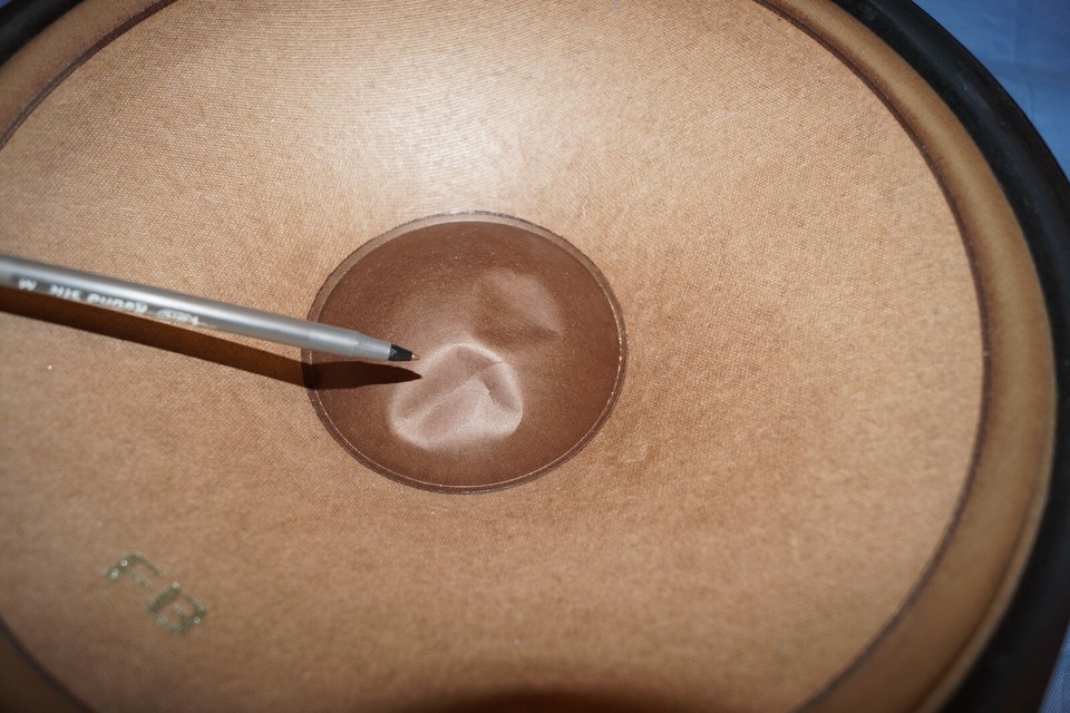 Pioneer CS-99A 15” Speaker Woofer PW-385A Brown Cone FB Fiber Beaten Dented Dust | eBay