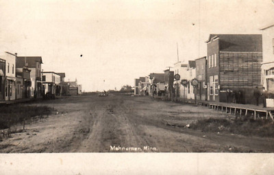 Mahnomen Minn. Main Street Storefronts RPPC Vintage Postcard | eBay