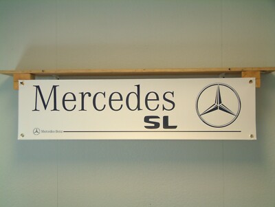 Mercedes Benz SL Banner Workshop Garage Wall Display | eBay
