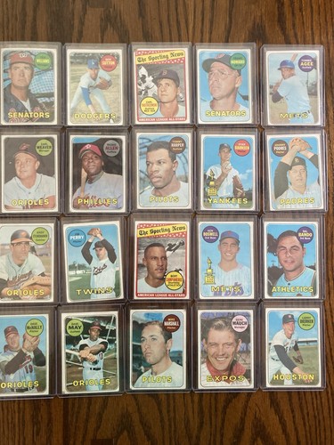 1969 Topps Baseball Set Builder 80 Card Lot GOOD-EXC FREE SHIPPING | eBay