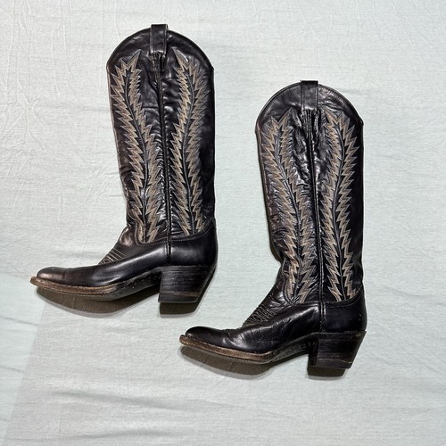 Vintage Larry Mahan Women’s Boots Size 5.5B 1981 Embroidered Western ...