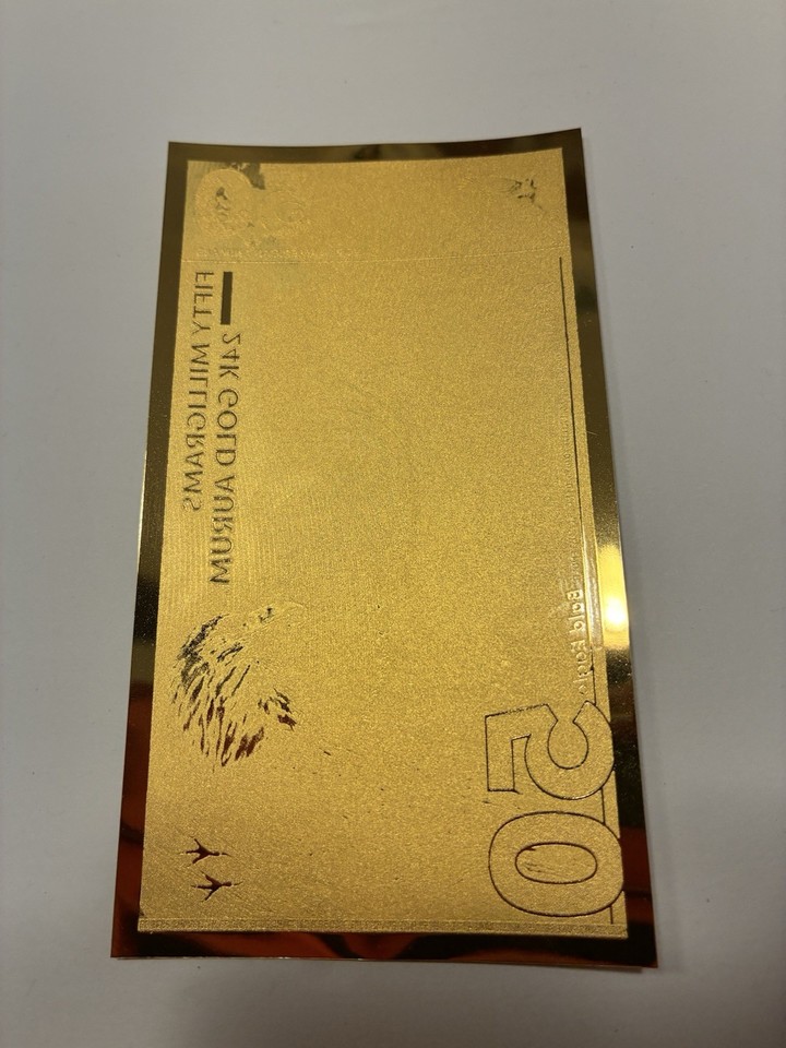 50 Milligrams Valaurum Aurum 24k Gold Bald Eagle Notes | eBay