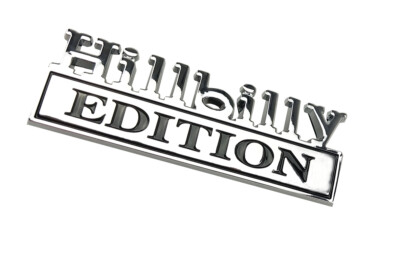 1x Hillbilly EDITION emblems 3D Badge Decal fit for Car Chevy Truck ...