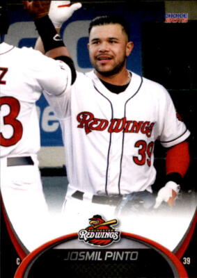 2015 Rochester Red Wings Choice #19 Josmil Pinto San Joaquin Venezuela ...