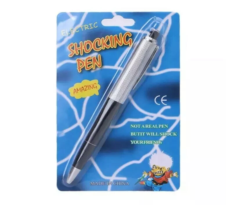 3 Pcs Electric Shock Pen Practical Joke Shocking Pen Prank Funny Trick ...