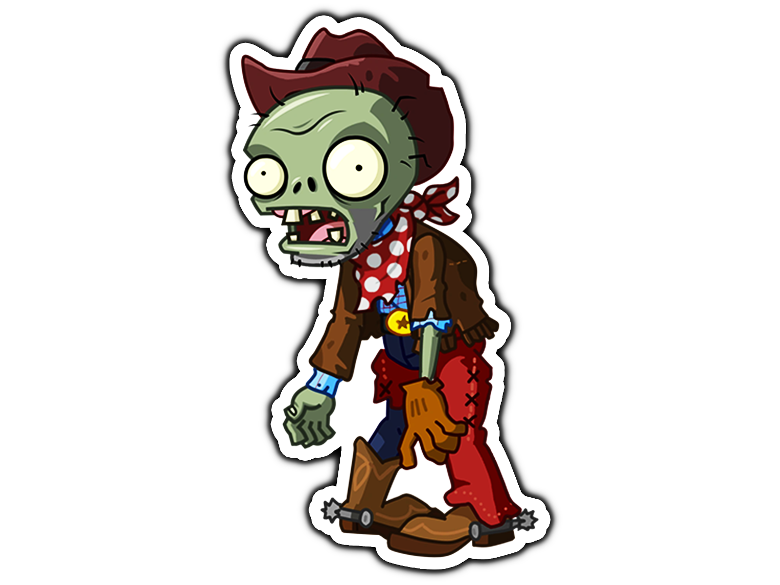 Cowboy Zombie Sticker | Water Proof Vinyl Sticker | PVZ | eBay