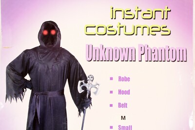 Unknown Phantom Costume with Glowing Eyes Size Medium Adult NEW | eBay
