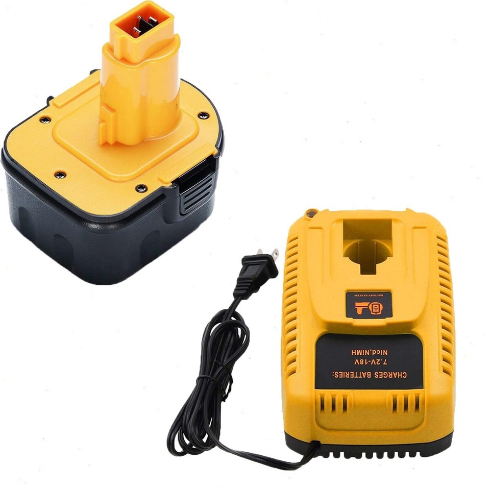 12V 3.6AH Replace For DEWALT DC9071 12V Battery or Charger DW9071 ...