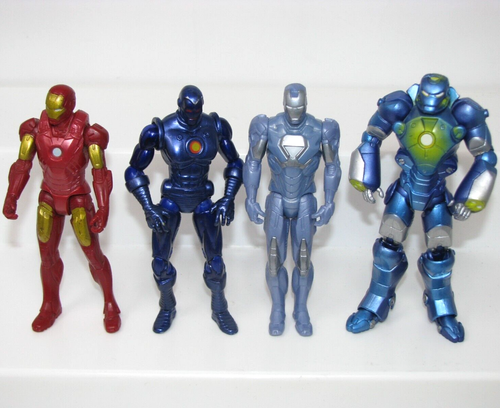 4 Marvel Universe IRON MAN 3.75" Figures Deep Dive Cold Snap Stealth ...