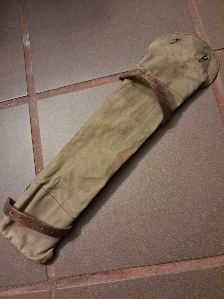 WW2 GERMAN ELITE ZELTBAHN TENT POLE BAG MARKED ON STRAPS | eBay