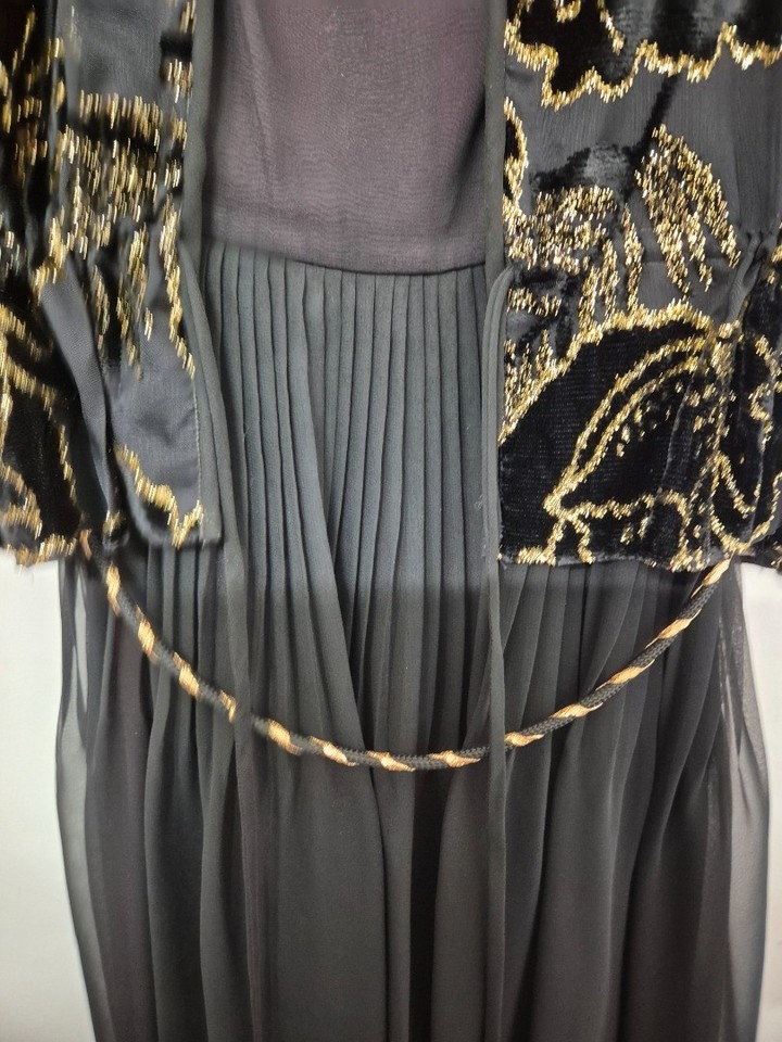 VINTAGE PETER BARRON LONDON BLACK COCKTAIL DRESS APPROX SIZE 10, CG B70 ...