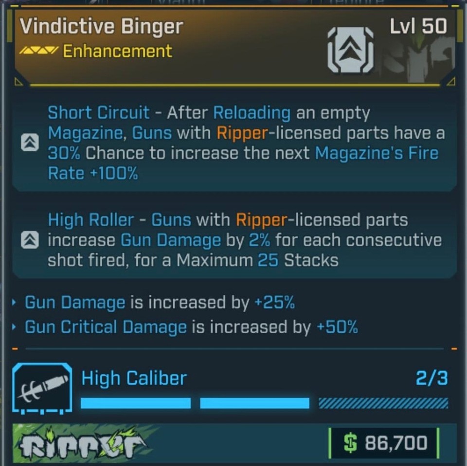 Borderlands 4 🌟 VINDICTIVE ENHANCEMENT MEGA LIST 🌟 VLADOF JAKOBS COV ...