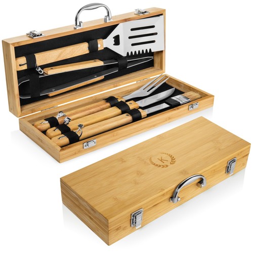 BBQ Toolset Box, Grill Accessaries Carrying Case, Grill Kit Case ...