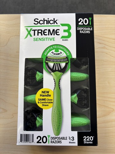 Schick Xtreme 3 Sensitive, 20 3-Blade Disposable Razors (lot of 10) | eBay