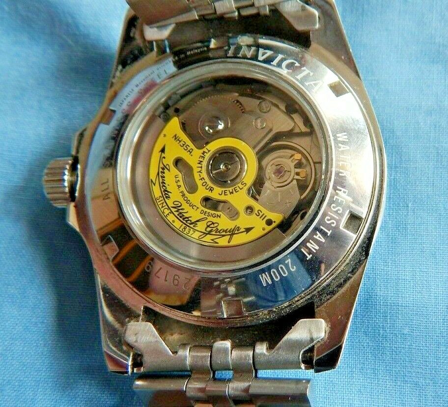 Invicta Men's 29179 PRO DIVER AUTOMATIC Blue Bezel Dial Silver Bracelet ...