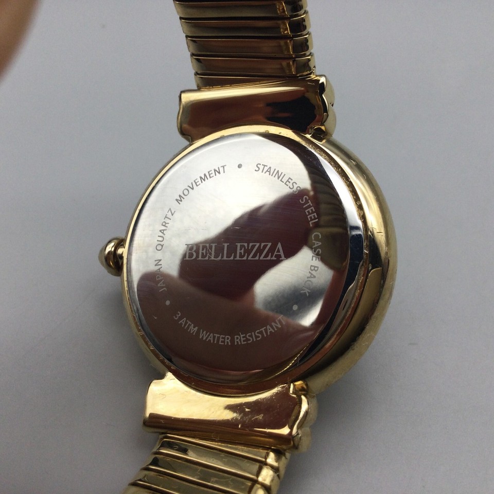 Repvbbliva Italiana Bellezza Watch Unisex 37mm Gold Tone Open Cuff New ...
