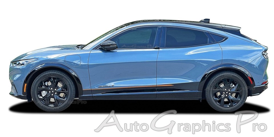 2021-2025 Ford Mustang Mach-E Racing Stripes Hood Decals SONIC DIGITAL ...